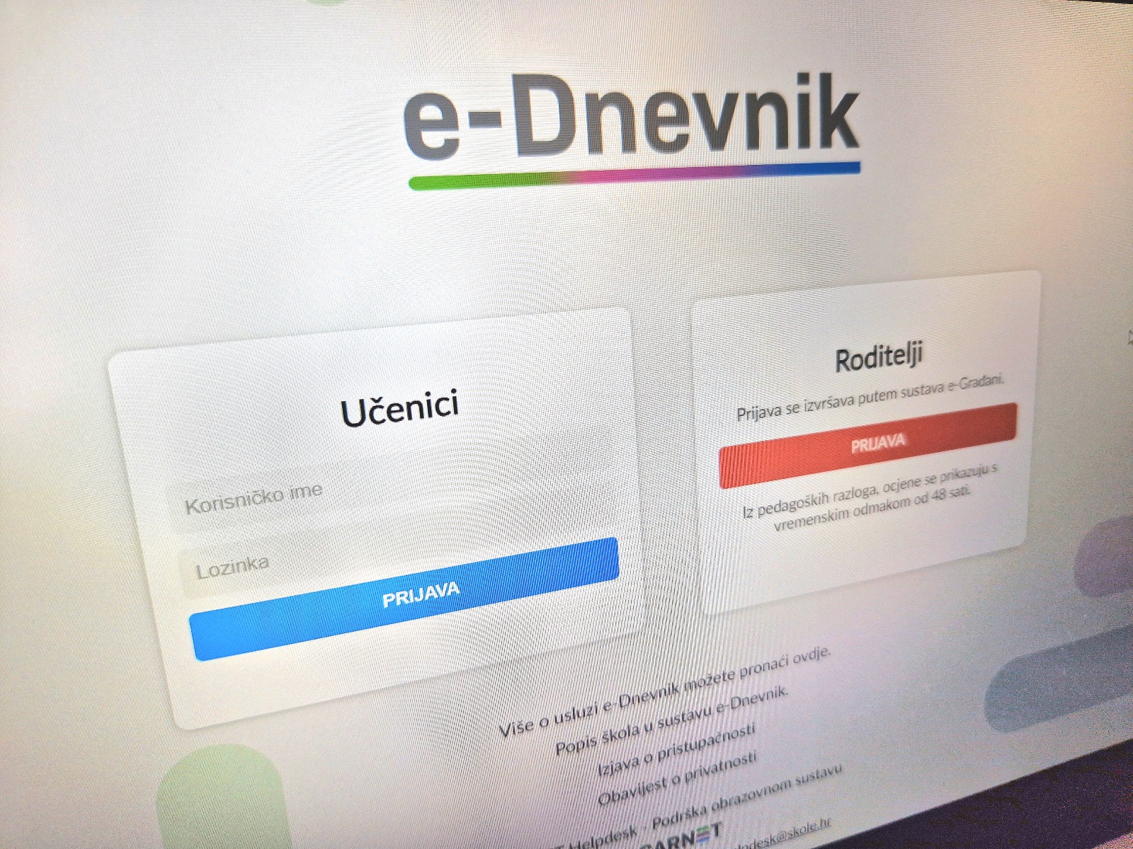 e-Dnevnik za učenike i roditelje od sada s novim funkcionalnostima