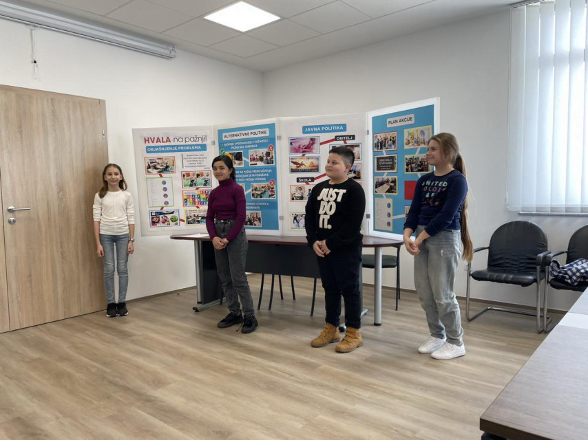 Učenici predstavili projekt "Hvala na pažnji!" Općini Kotoriba